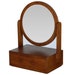 Round Dressing Mirror With Drawer, Hand-crafted Vanity Table Mirror - Etsy