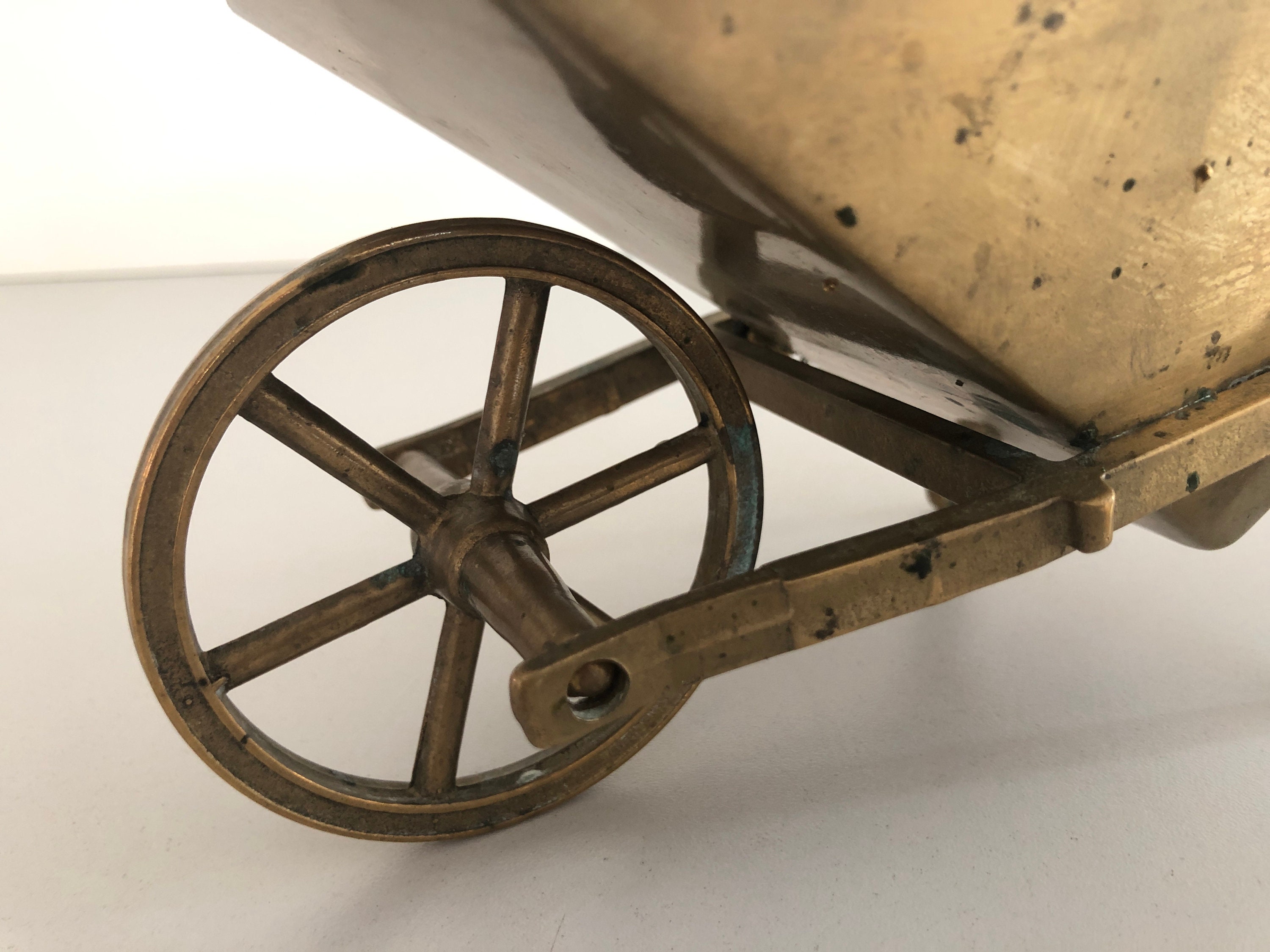 Mid-century Modern Brass Miniature Wheelbarrow, Germany, 60s - Etsy
