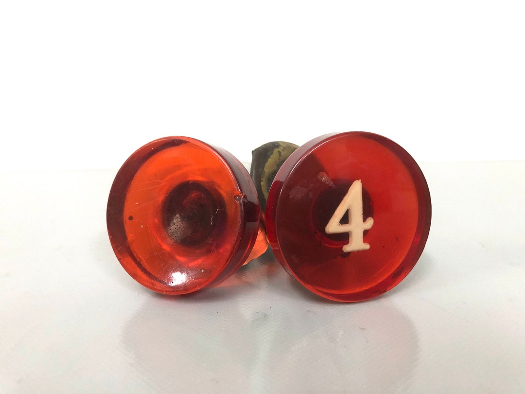 Very Beautiful Red Acrylic 60s Turkish Door Handles, Apartment Door ...