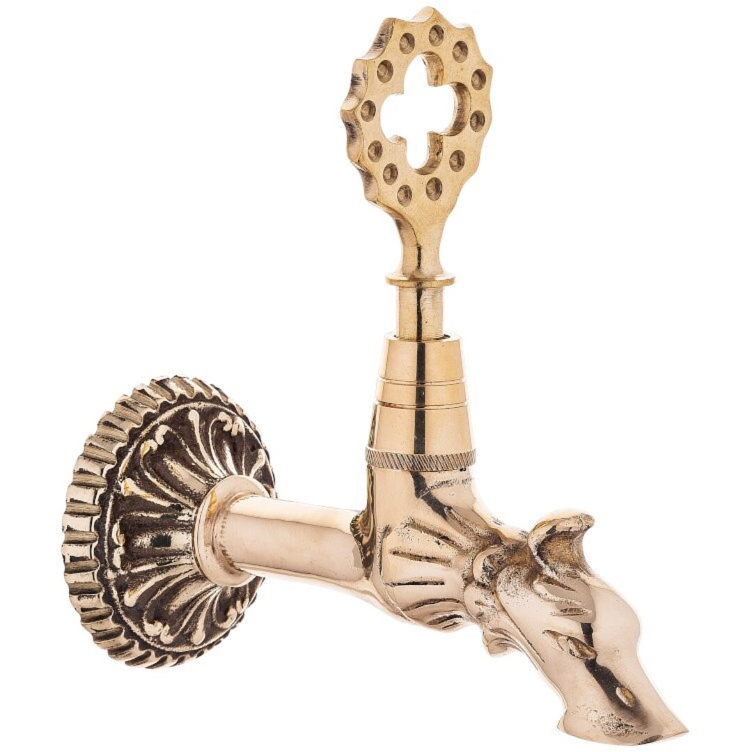 Hand-crafted Polished Brass Fish-shaped Ottoman Faucet - Etsy