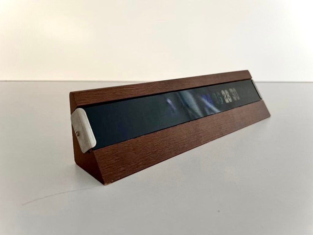 Mid-century Wood Desk Thermometer - Etsy