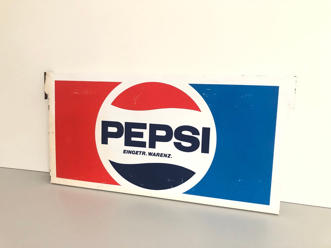 Large Pepsi Sign, 60s/70s, Germany - Etsy