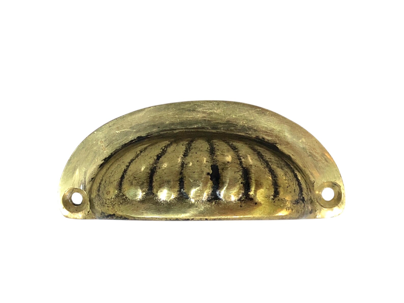 Cabinet - Drawer Brass Shell Cup Pull - Etsy