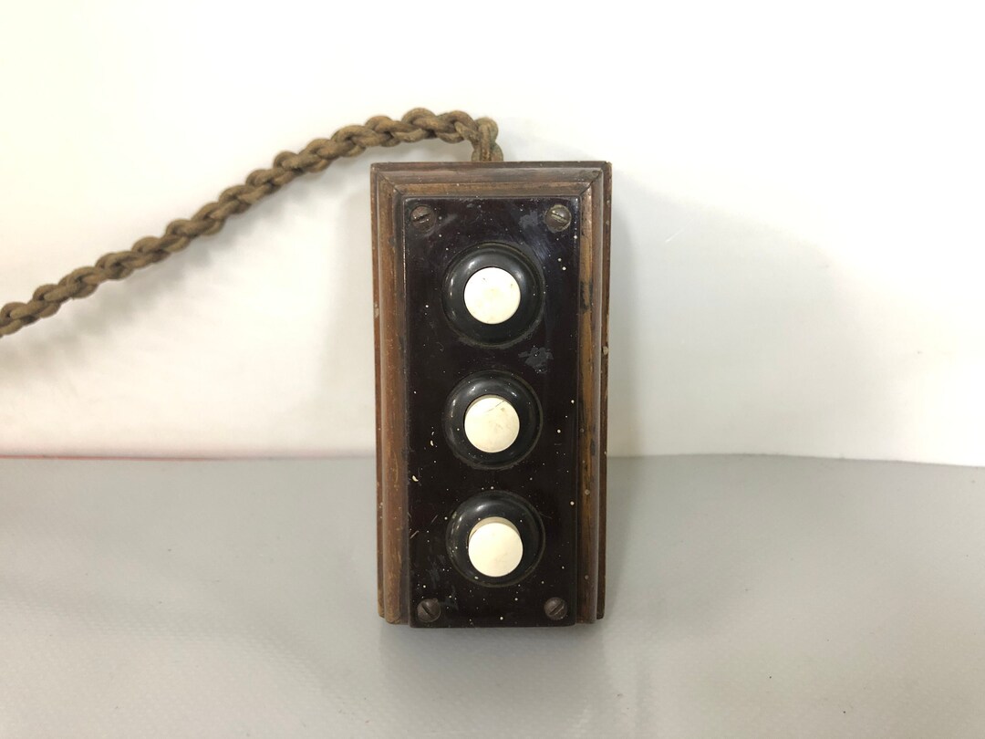Mid-century Wood Doorbell, 1950s - Etsy