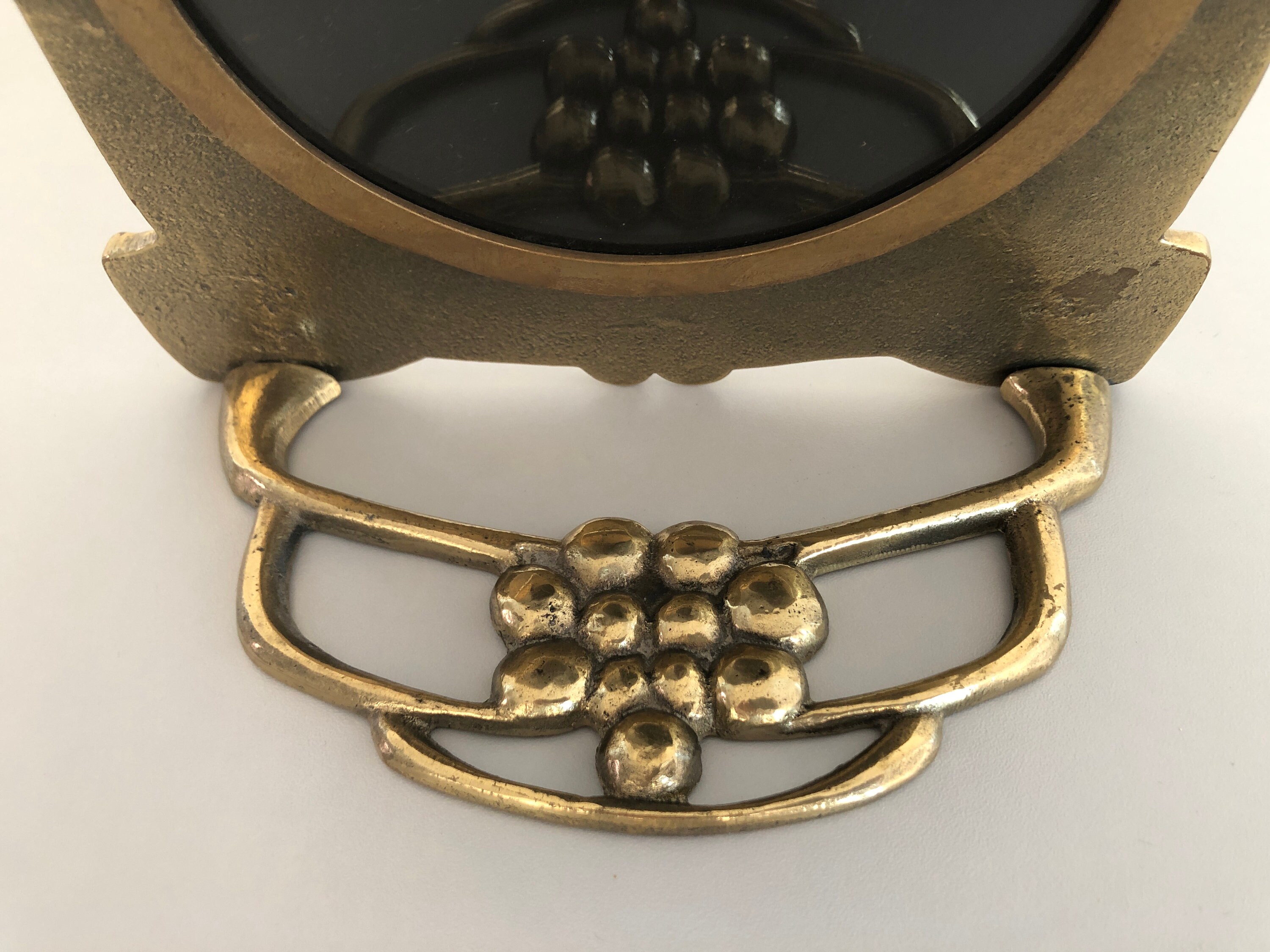 Mid-century Unique Bronze Vanity Table Mirror With Grape - Etsy