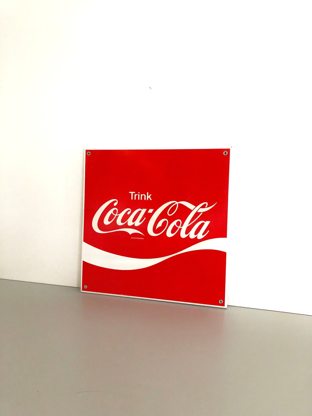 Large Coca Cola Sign in Square Shape, 60s/70s, Germany - Etsy