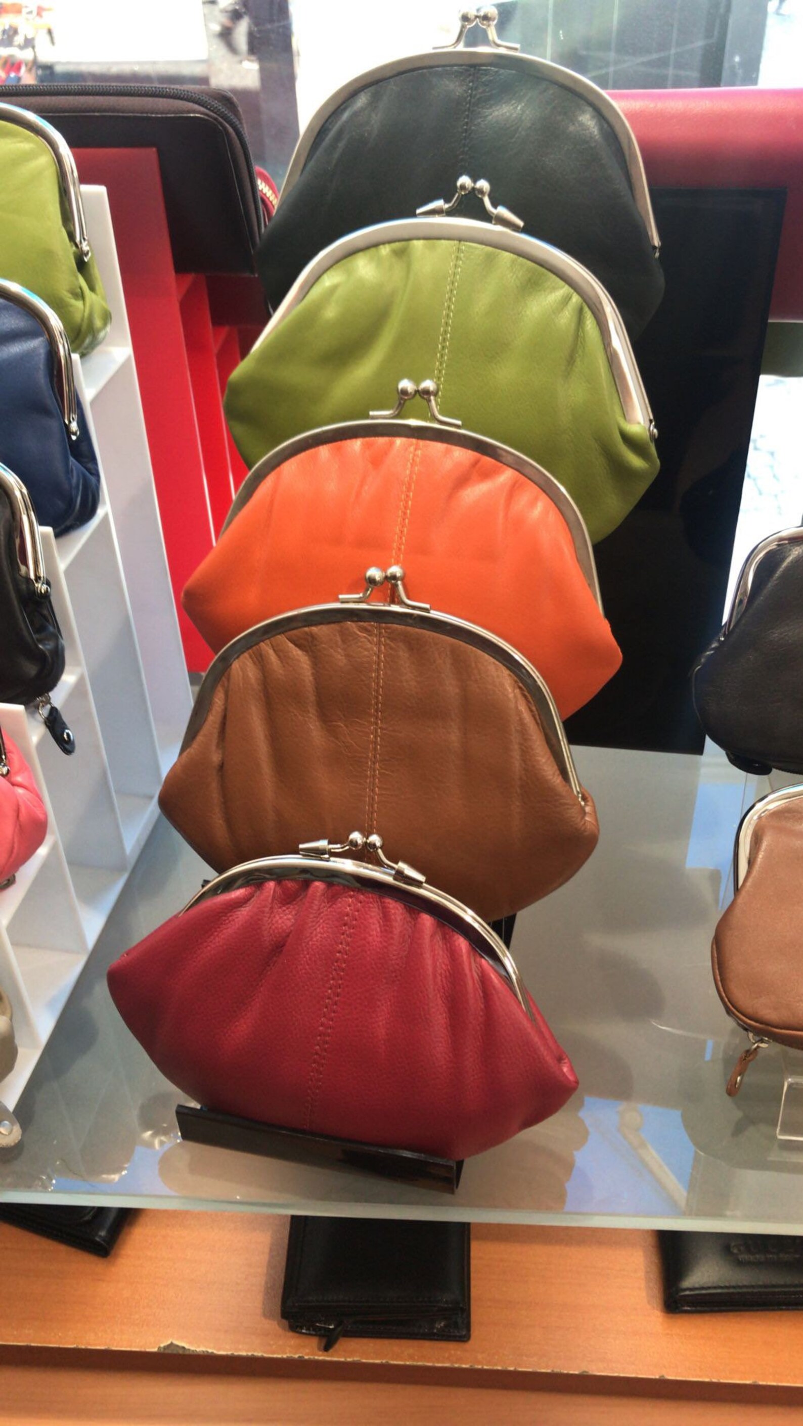 Retro Style Leather Kisslock Purse Multiple Colour - Etsy Canada