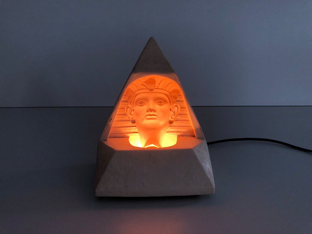Pharaoh 3d Sculpture Pyramid Table Lamp by 1993 Phenix Creations - Etsy