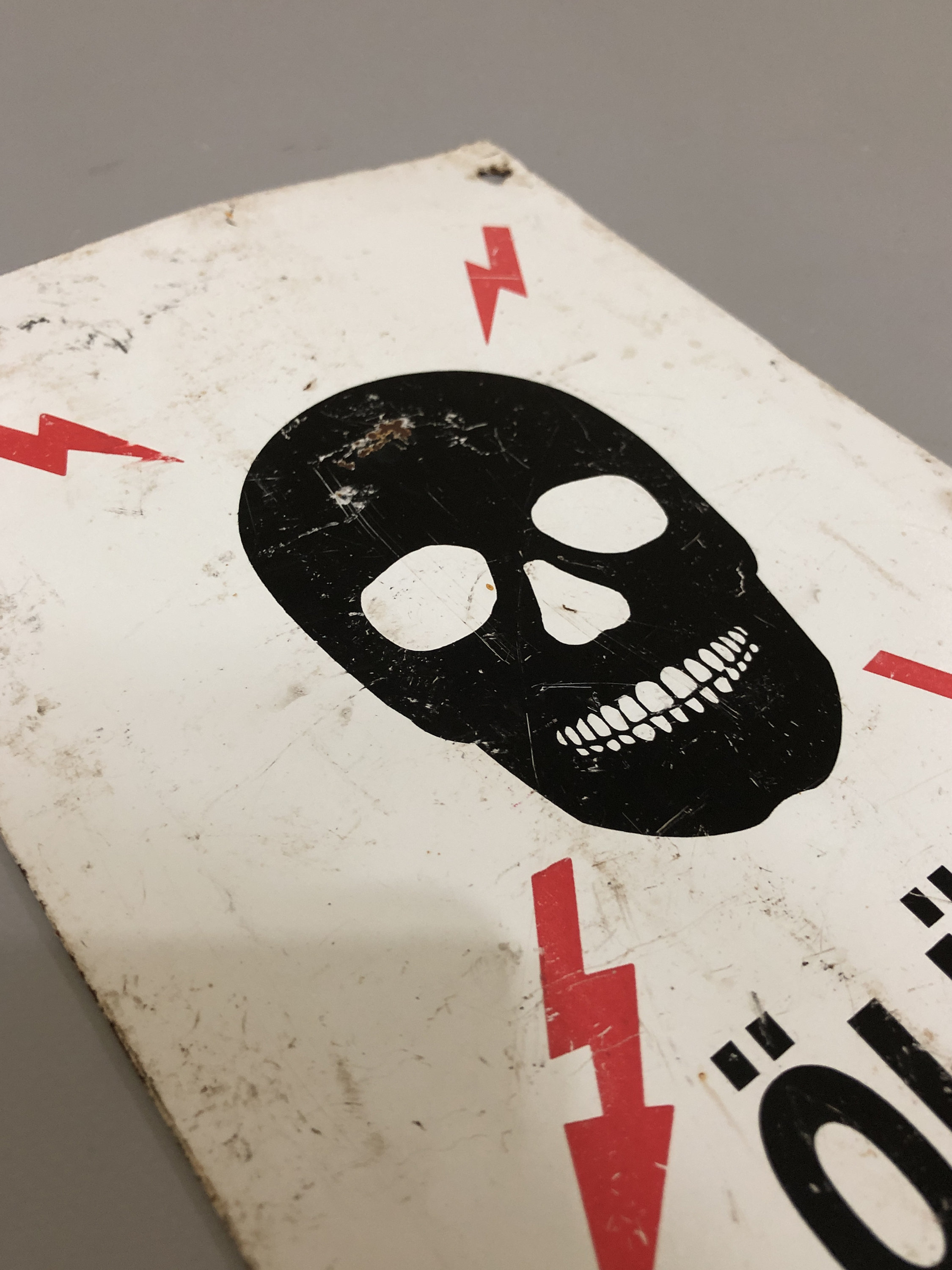 Danger of Death Tin Plate Sign, 1950s/60s, Ankara, Turkey - Etsy