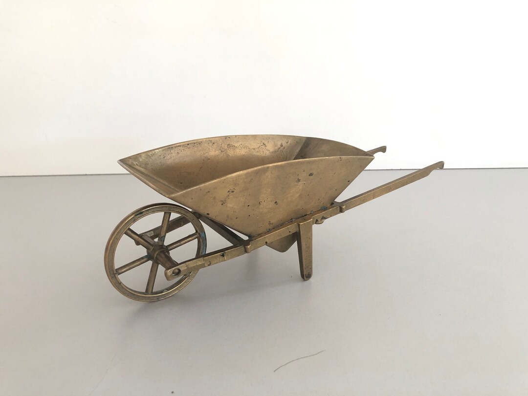 Mid-century Modern Brass Miniature Wheelbarrow, Germany, 60s - Etsy