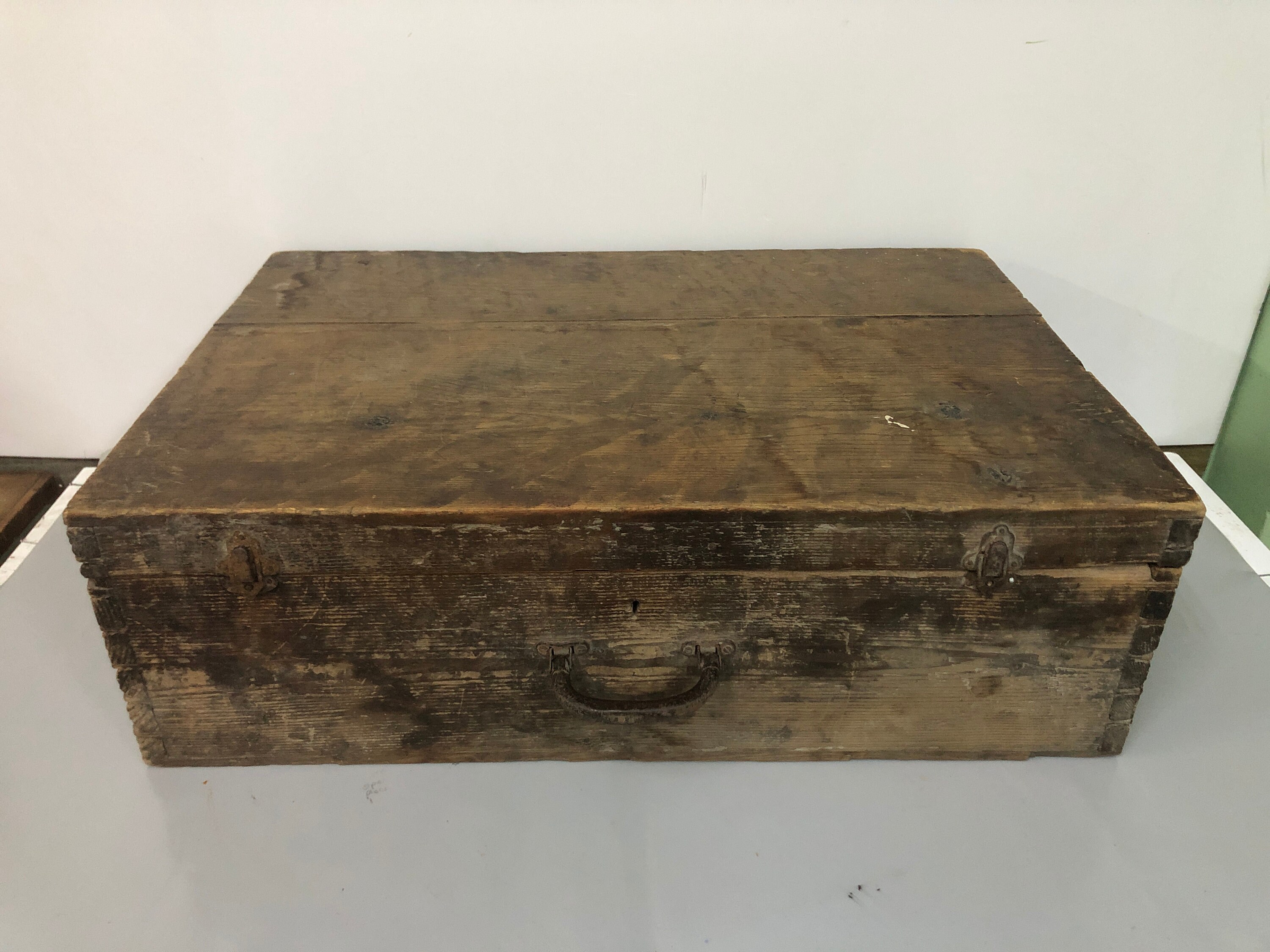 Turkish Craft XXL and Heavy Wood Soldier Suitcase 30/40s - Etsy