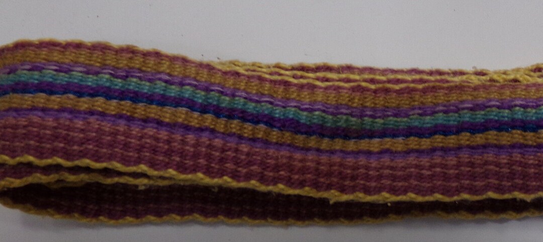 Handwoven Inkle Loom Sash, 66" X 1.5" Belt, Braided Endings Z3 - Etsy