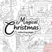 Magical Christmas Colouring Page Set for Adults. 3 Pages. Printable PDF ...