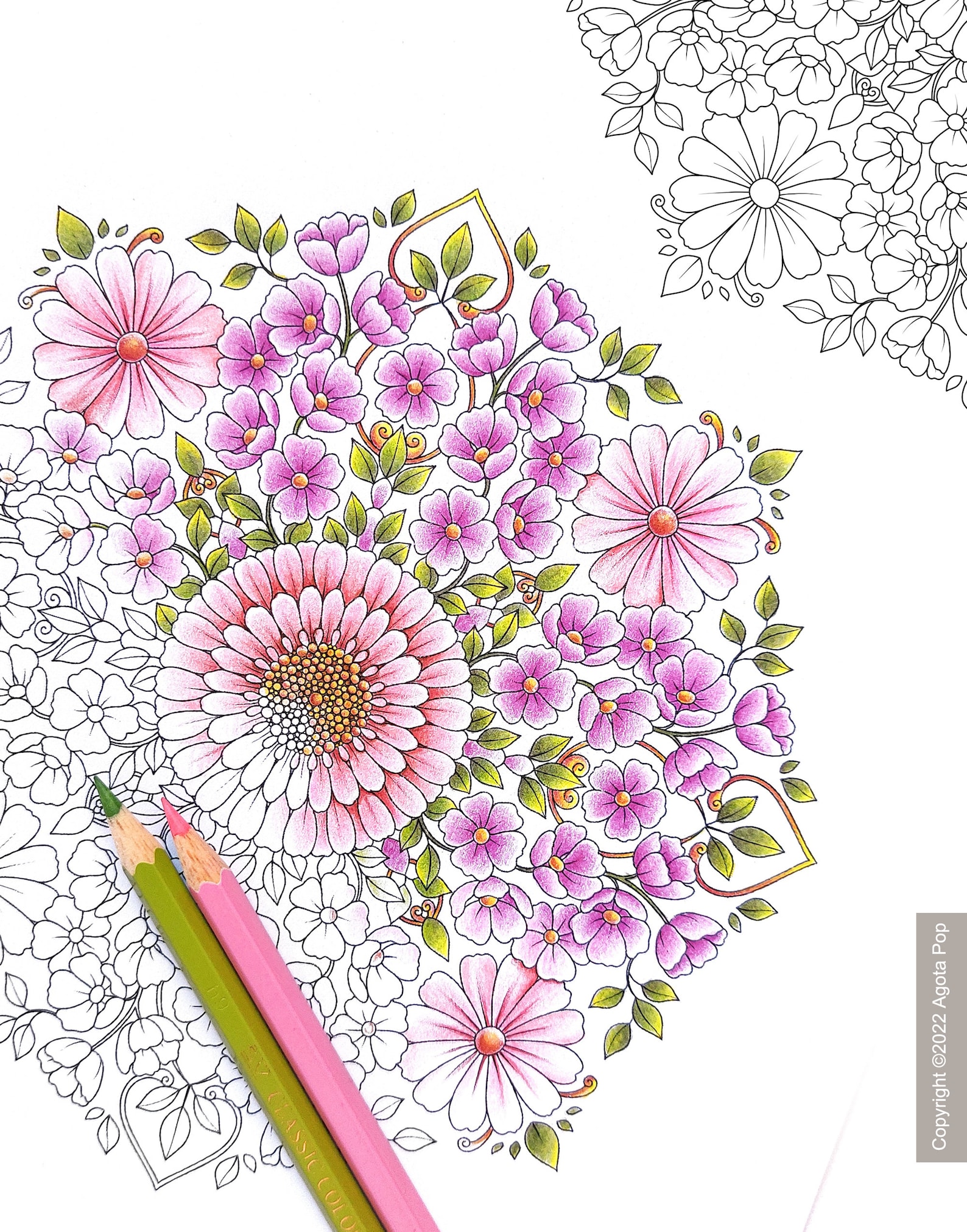 Floral Mandala Colouring Pages for Adults. Set of 3. Printable PDF ...