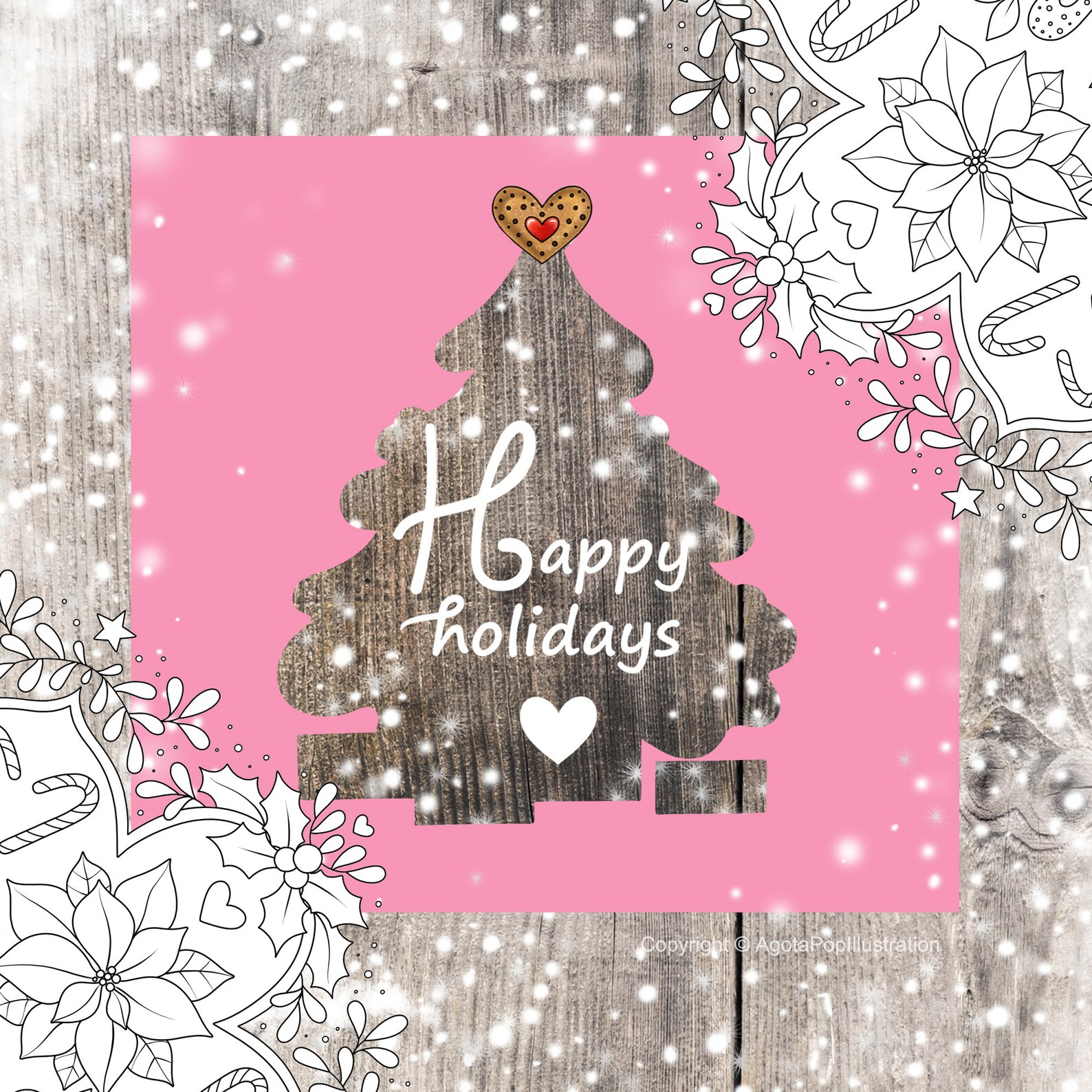 Christmas Countdown Coloring Pages: 24 Large Illustrations (printable ...