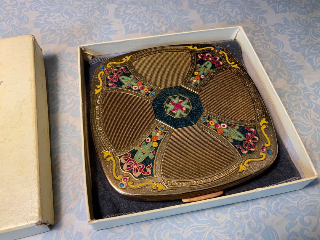 Rare Large Zenette Art Nouveau Compact - Etsy