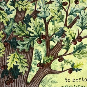 Isaiah 61:3 Oak Tree Scripture Illustration Print 8x10 11x14 - Etsy