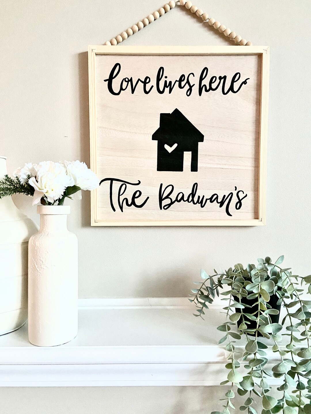 Wooden Family Home Sign - Etsy