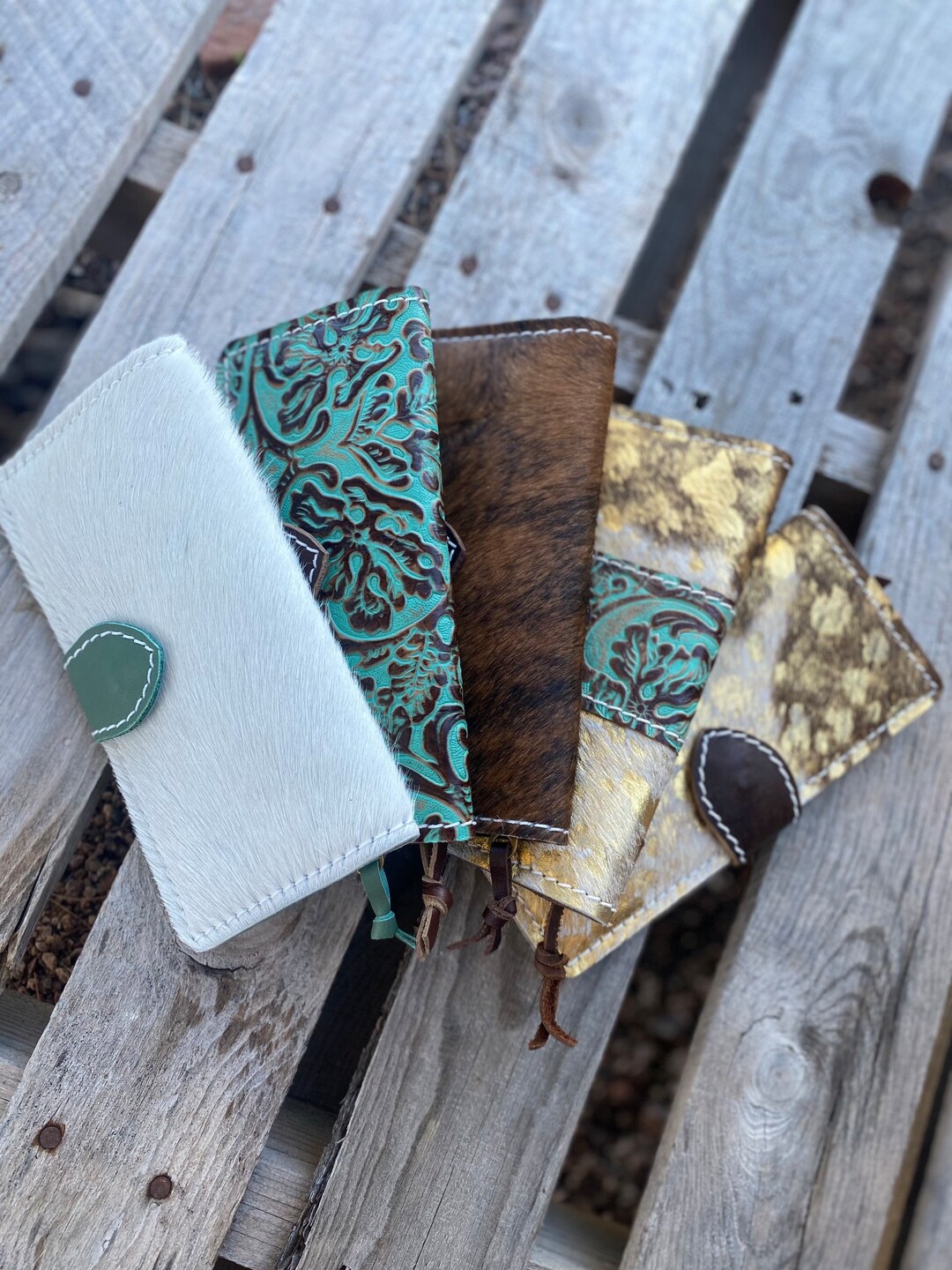 Western Womans Cowhide Wallet. Handmade. Ready to Ship - Etsy