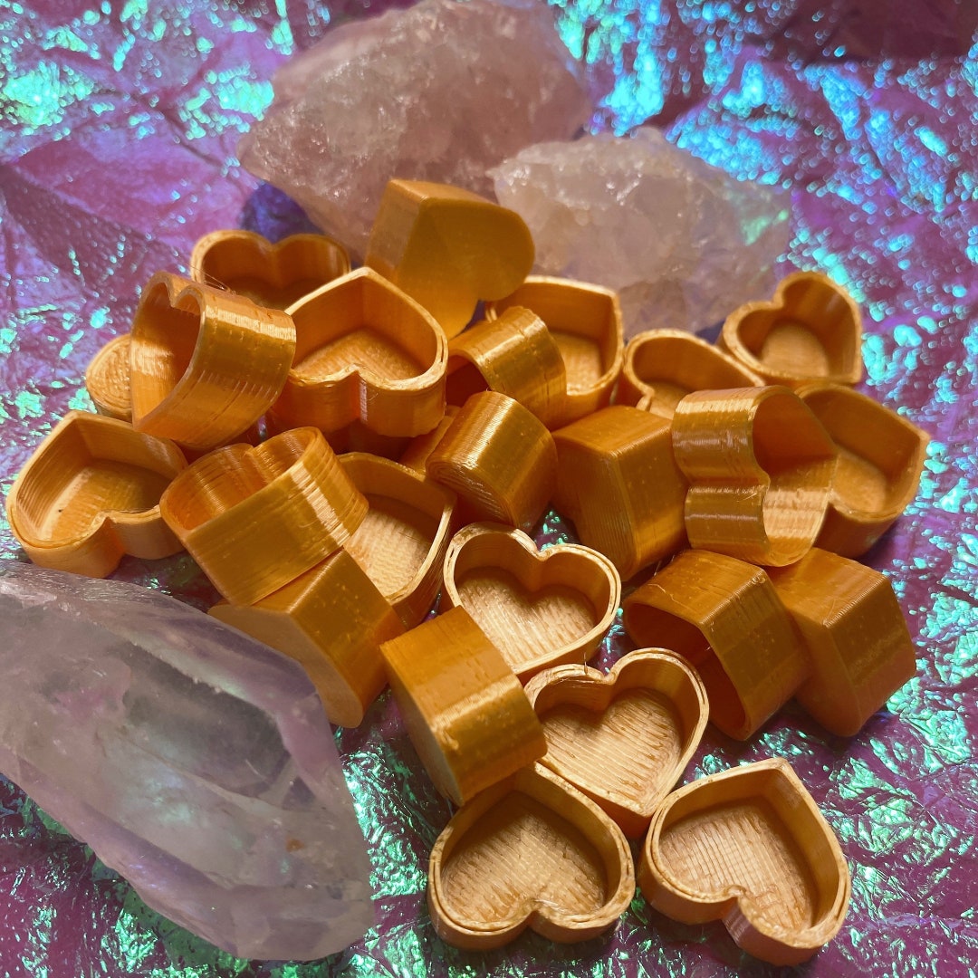 Silk Gold Heart Shape | Half Pans for Watercolor Paints | Set of 25 ...