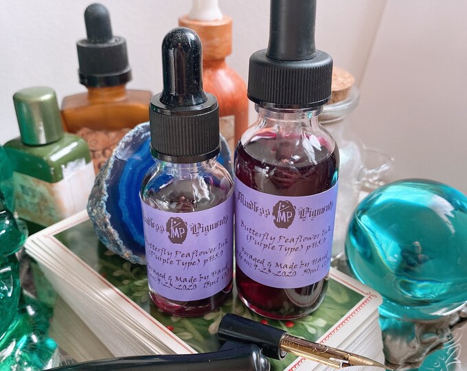 Butterfly Pea Flower Plant-based Inks Handmade Paints in Small Patches ...