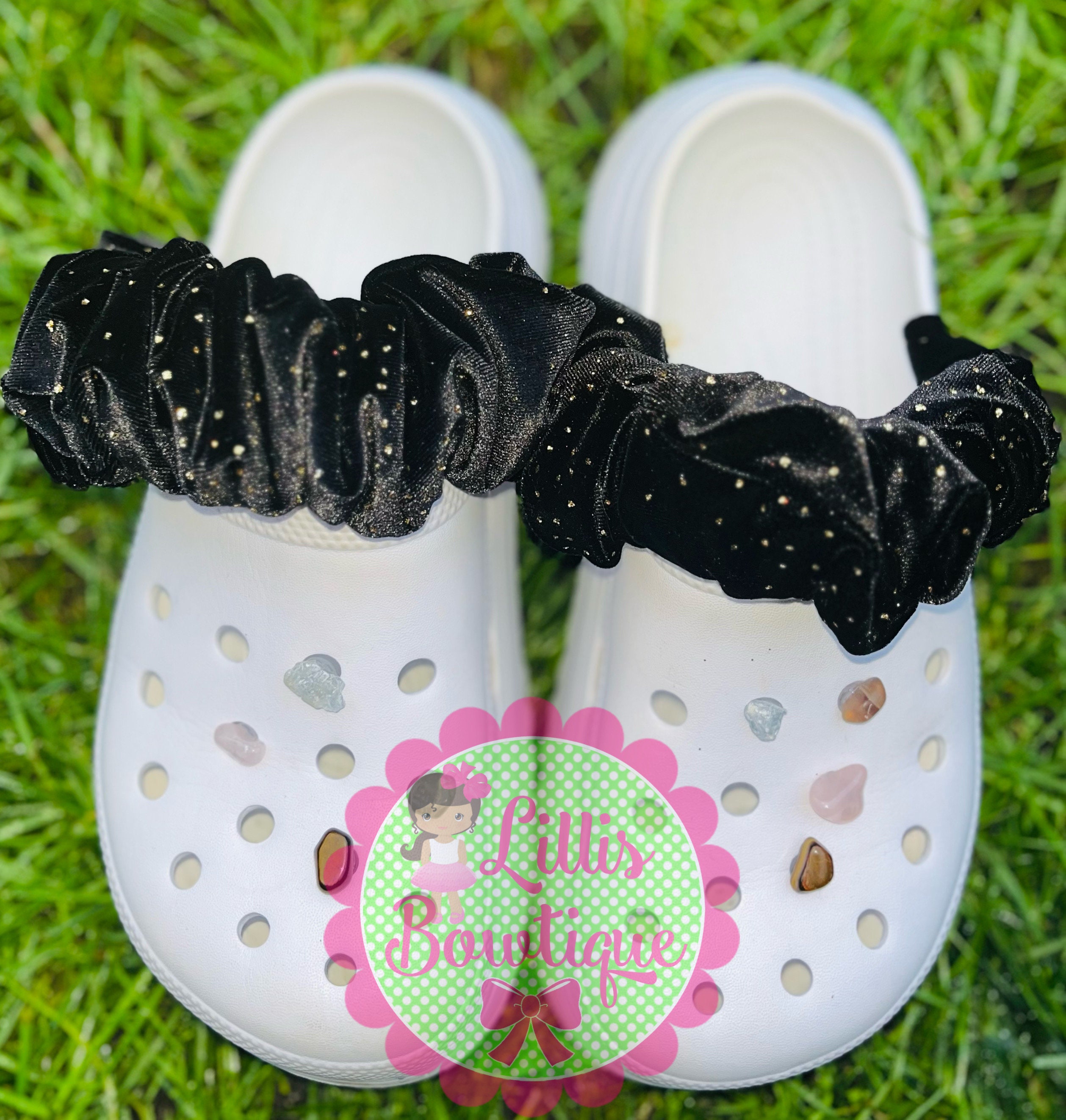 Croc Straps, Croc Charms , Croc Strap Cover, Croc Strap Scrunchie, Shoe ...