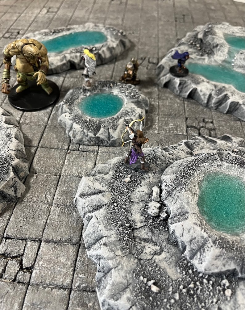 Cave Pools Cave Pool Scatter Terrain for Dungeons and Dragons, D&D, Dnd ...