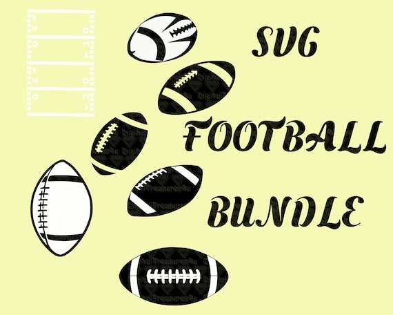 Football Outline Svg Football Outline Svg bundle Football | Etsy