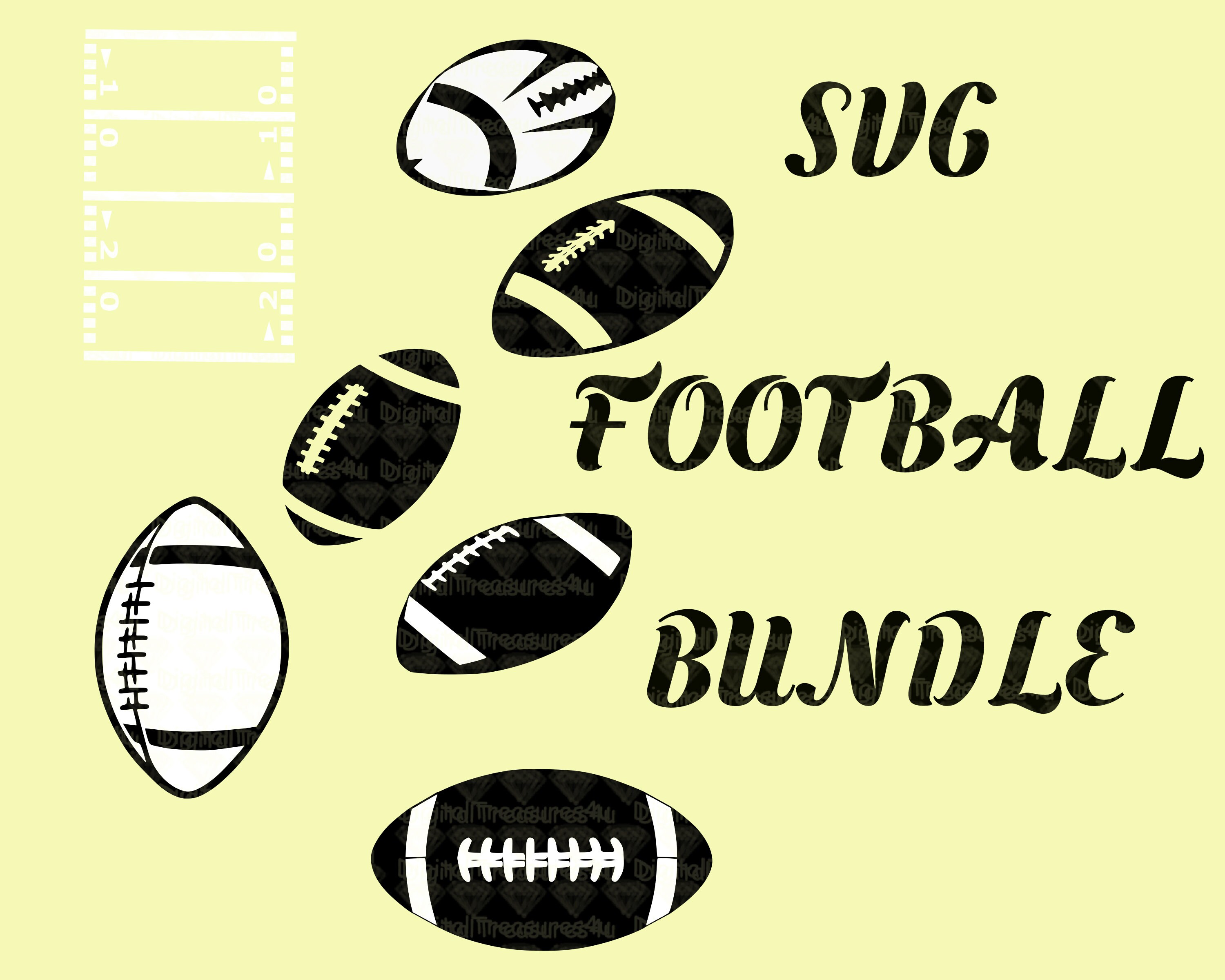 Football Outline Svg Football Outline Svg Bundle Football Clipart ...