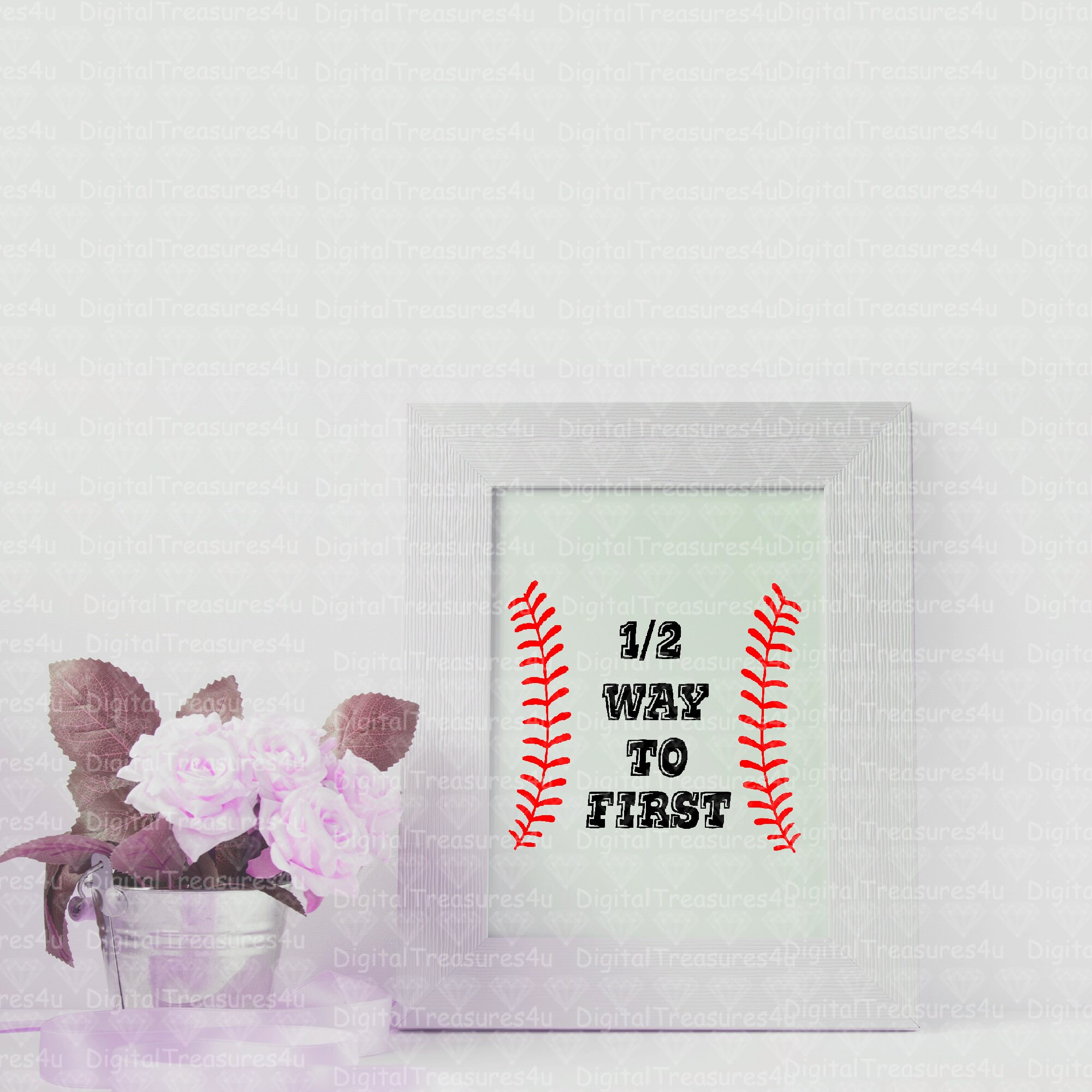Half Way to First,svg PNG Instant Download - Etsy