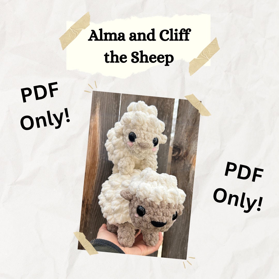 2 in 1 Crochet Sheep! Small and Large Sheep Low-sew Pattern - PDF ...