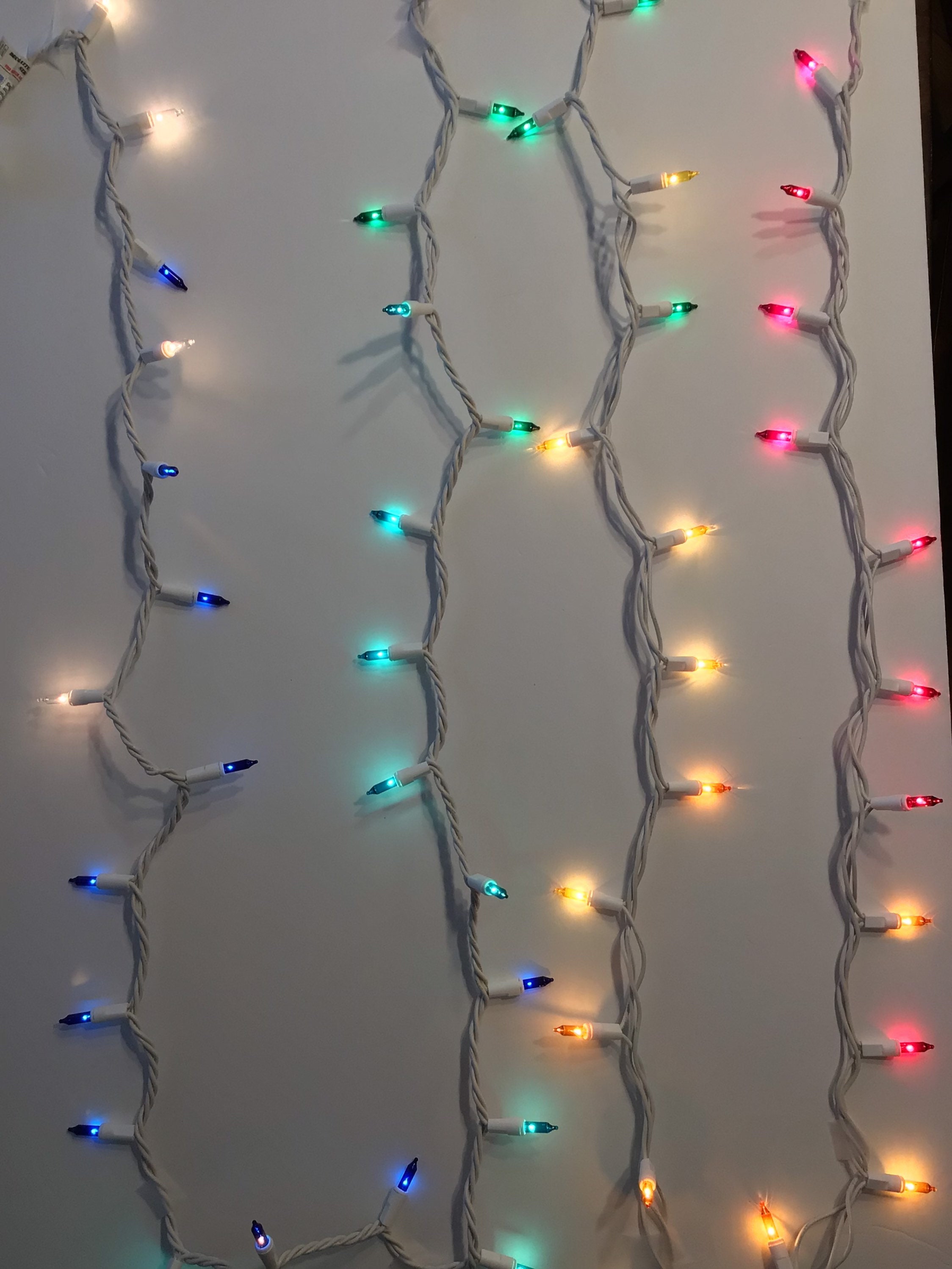 Rainbow Incandescent String Lights - Etsy