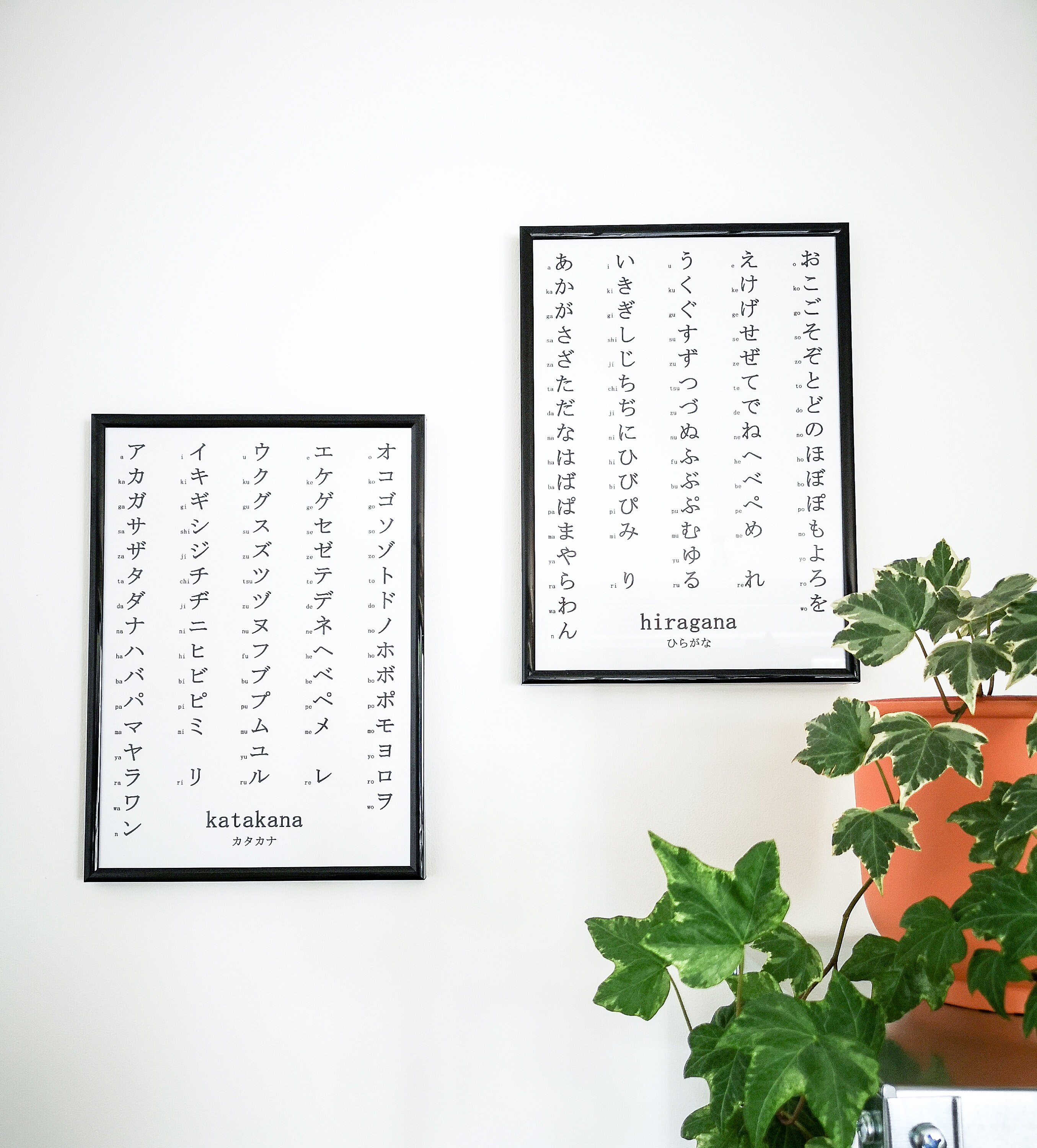Hiragana and Katakana Chart Print. Japanese Chart. Japanese - Etsy ...