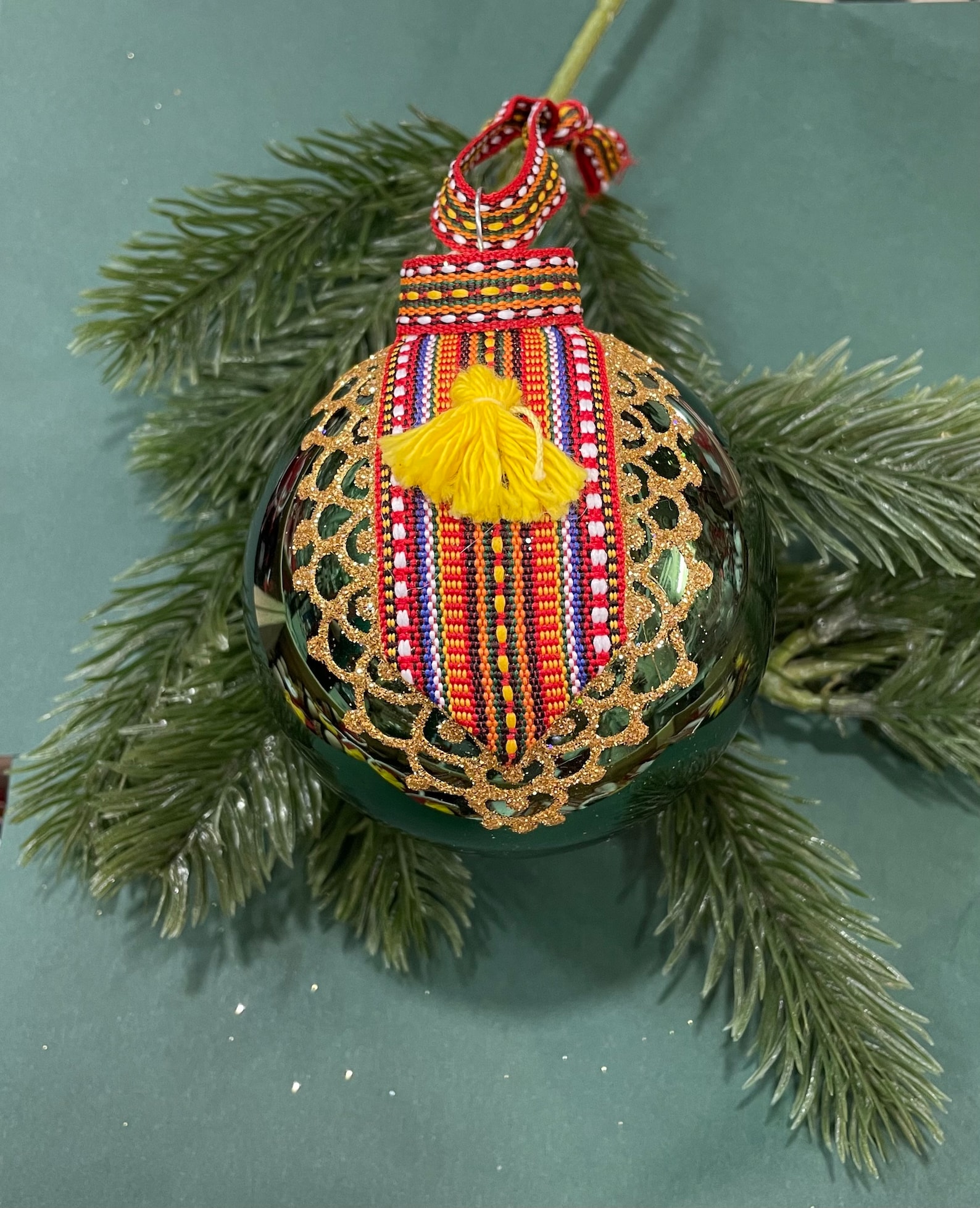 Traditional Croatian Handmade Glass Christmas Tree Ornament - Etsy