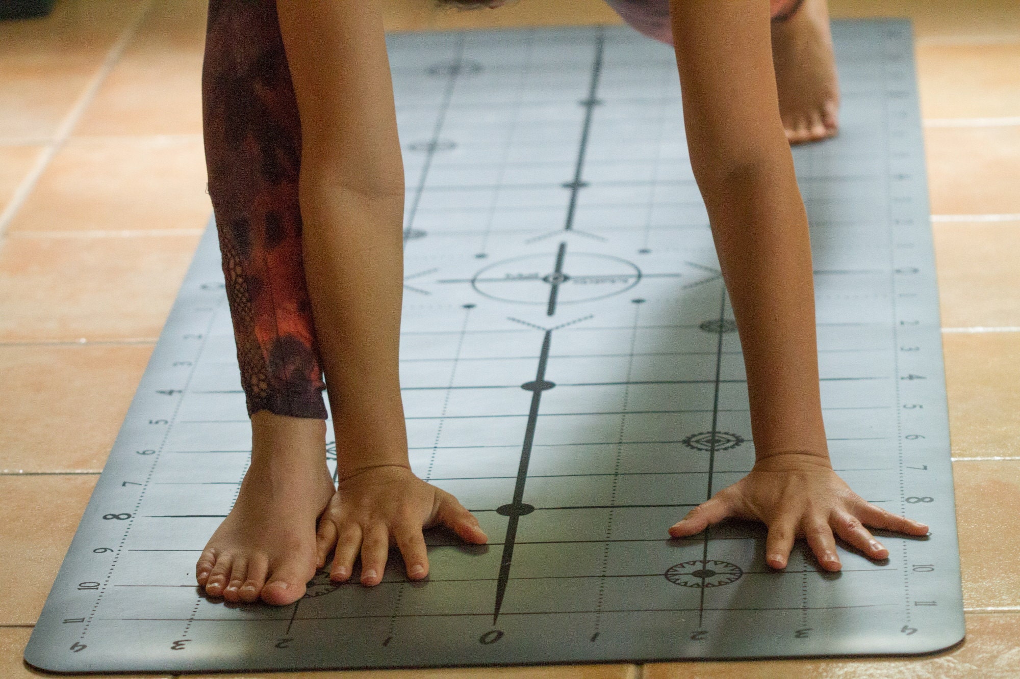 Non-Slip Yoga Alignment Awareness Mat Diamond Pattern Sky Blue - Etsy.de