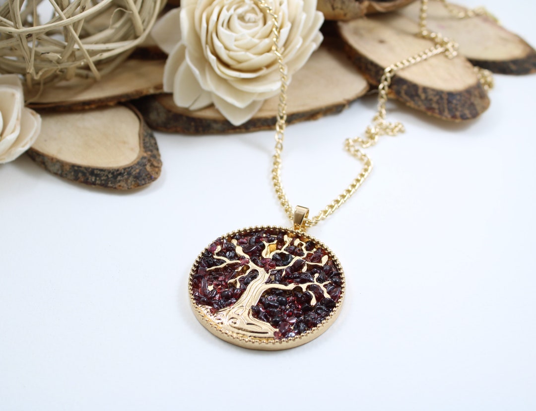 Tree of Life Necklace, Tree of Life Pendant, Golden Tree Necklace ...