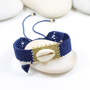 Macrame Shell Bracelet for Women, Cowrie Shell Bracelet, Summer ...