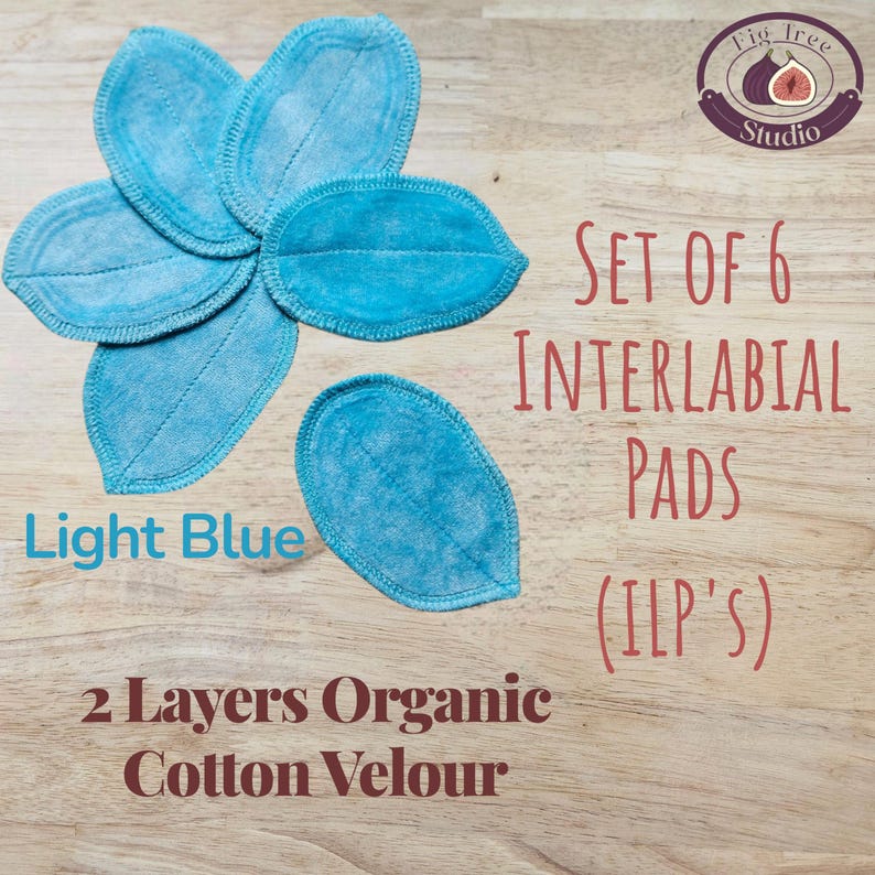 Organic Cotton Interlabial Pads (ilp's), Set of 6. - Etsy