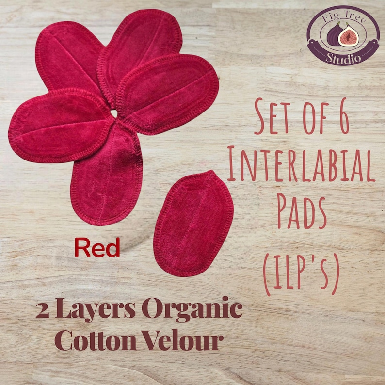 Organic Cotton Interlabial Pads (ilp's), Set of 6. - Etsy