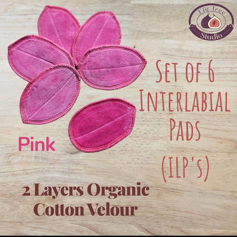 Organic Cotton Interlabial Pads (ilp's), Set of 6. - Etsy