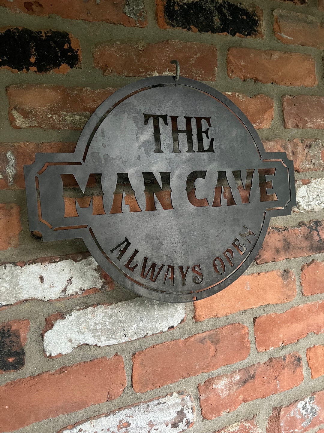 Man Cave Sign | Man Cave Wall Art | Man Cave Metal Sign | for Him | Man ...