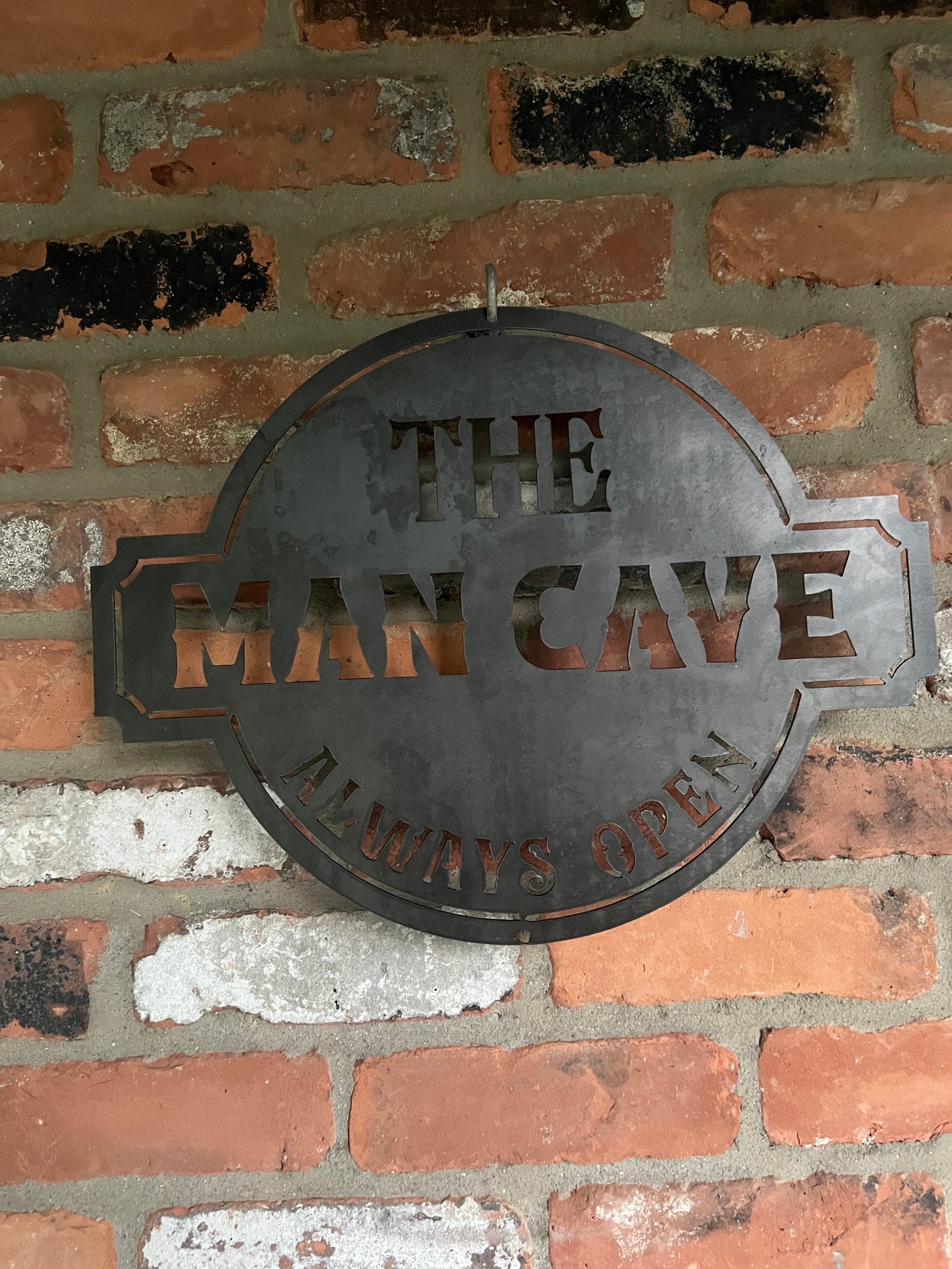 Man Cave Sign | Man Cave Wall Art | Man Cave Metal Sign | for Him | Man ...
