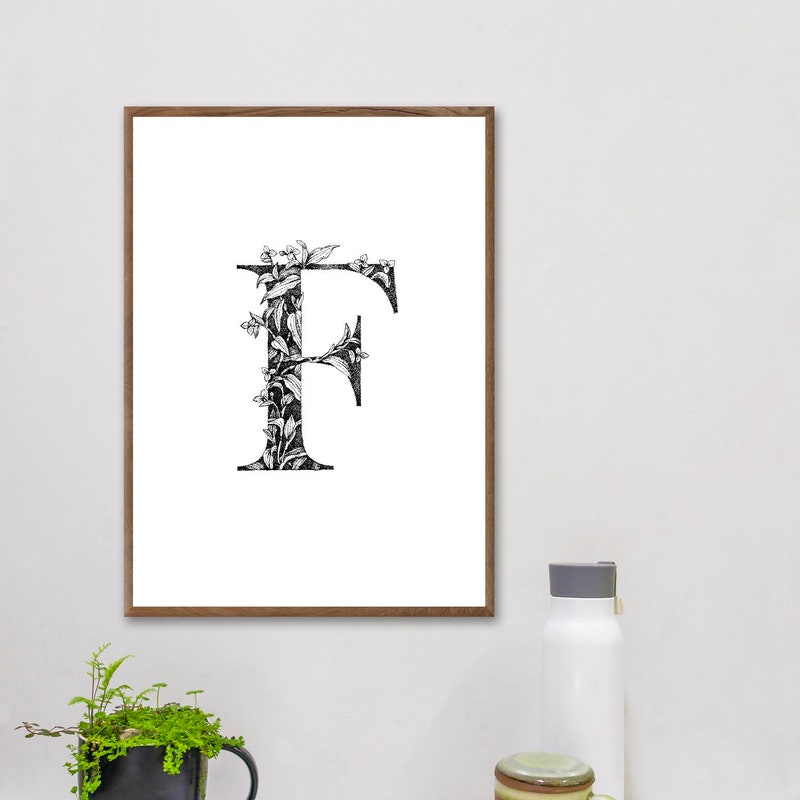 Letter F Wall Art - Etsy