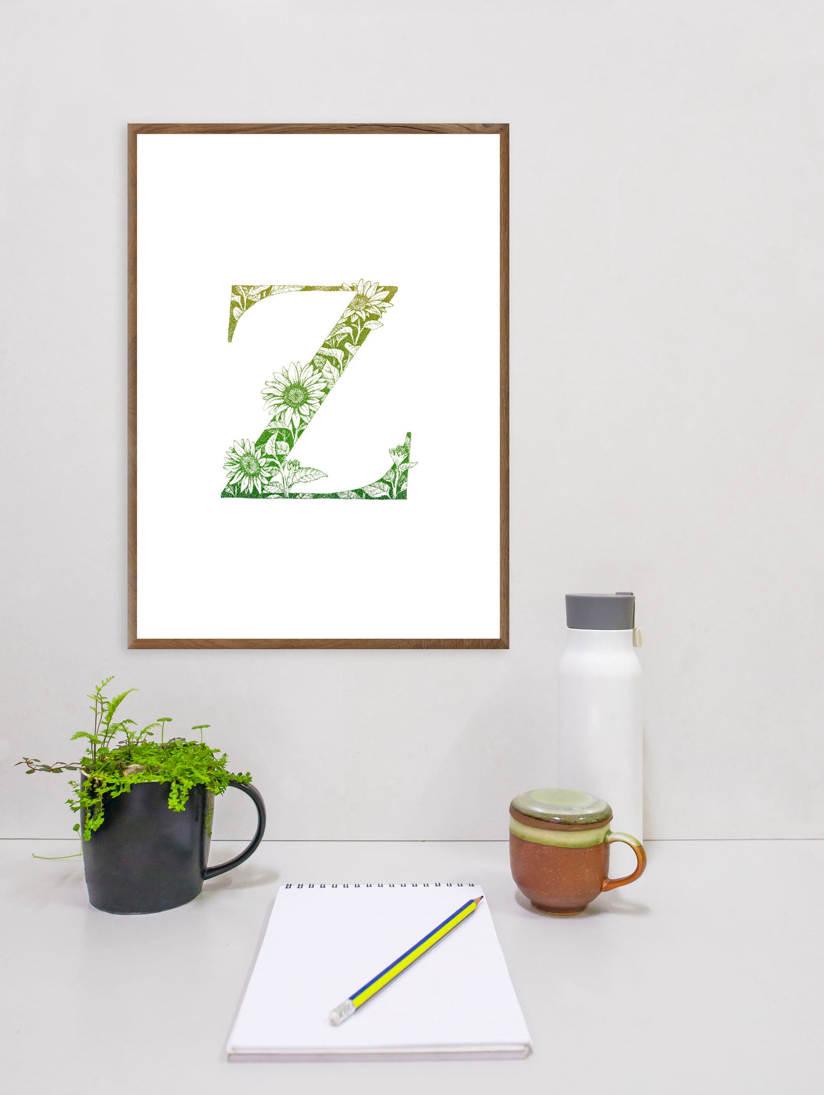 Printable Letter "z", Nursery Wall Art Print, Print Letter Z Initial ...