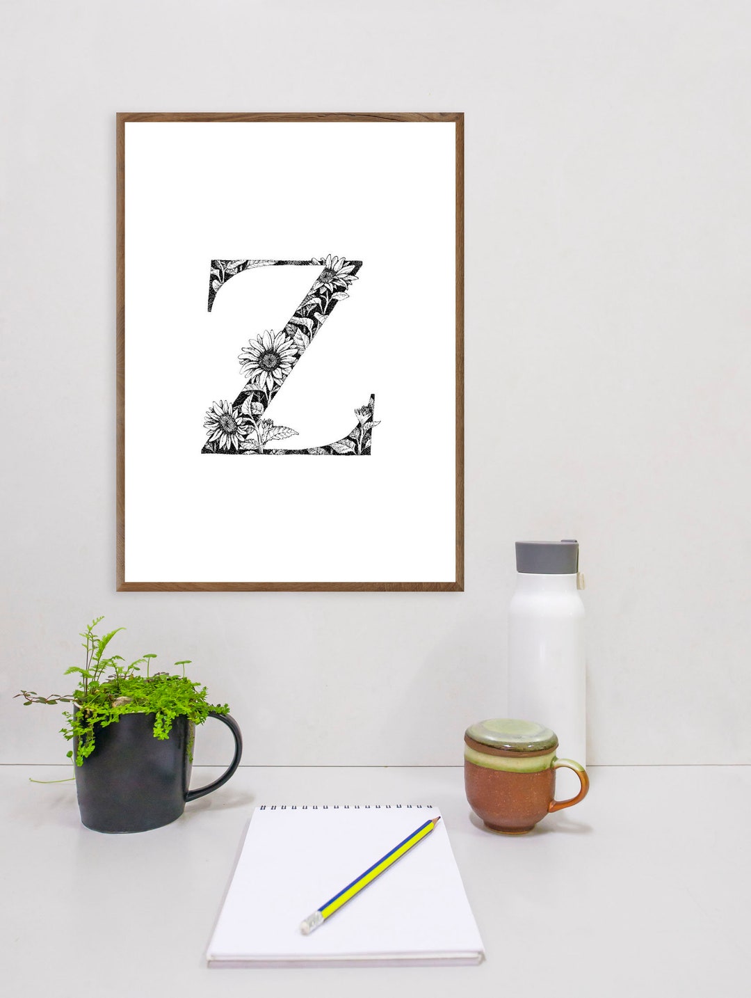 Printable Letter "z", Nursery Wall Art Print, Print Letter Z Initial ...