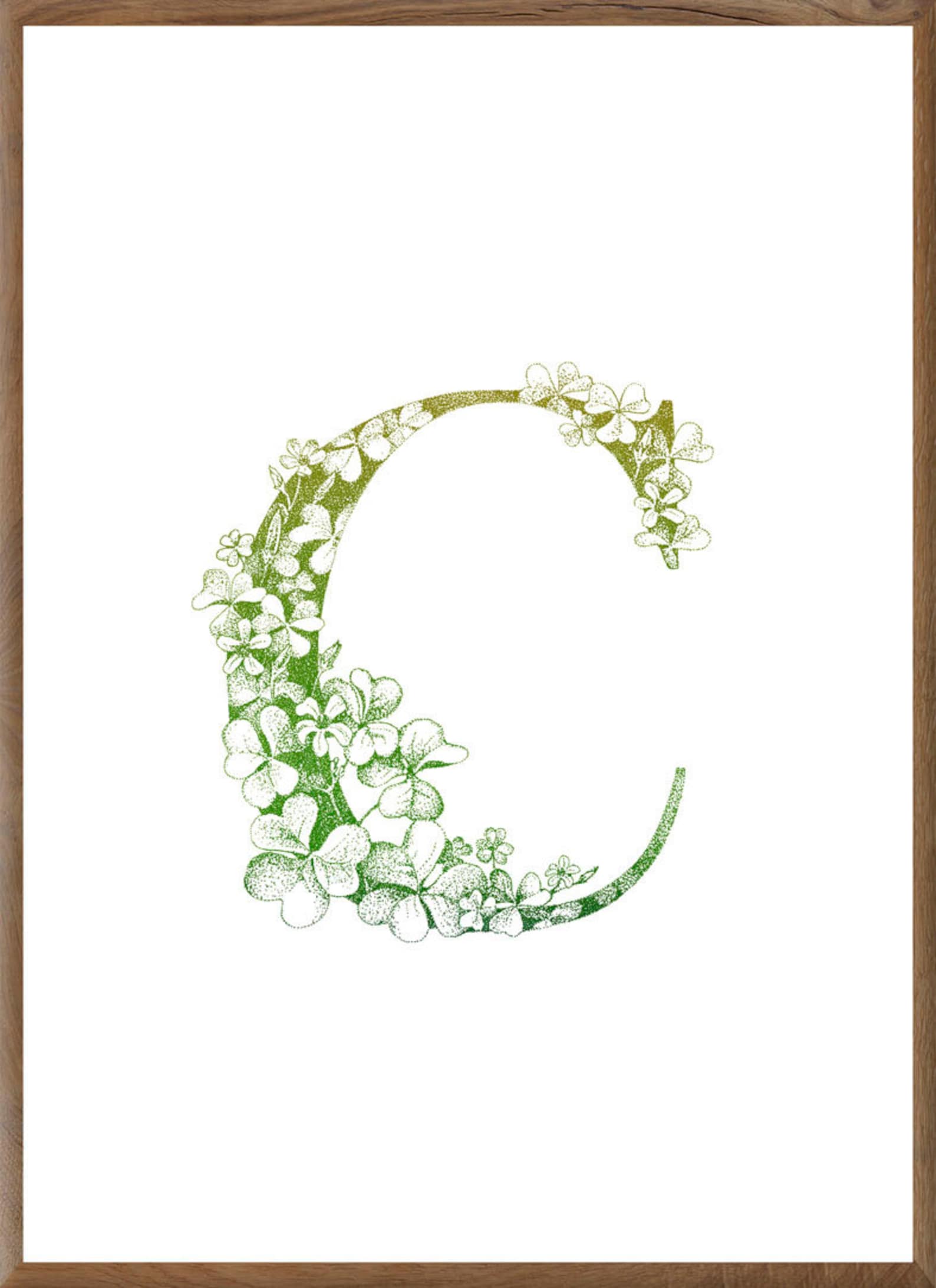 Printable Letter "c", Nursery Wall Art Print, Print Letter C Initial ...