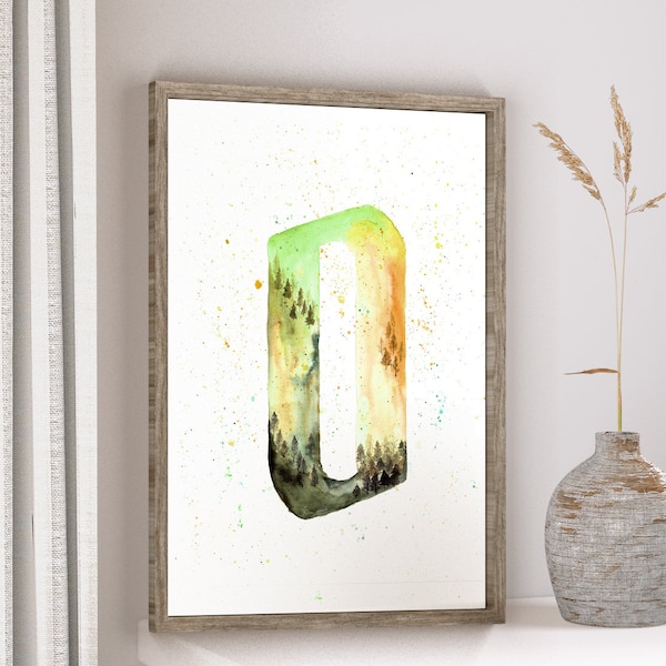 Printable Letter O Poster - Etsy