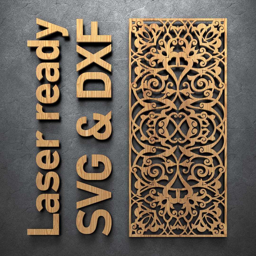 Islamic Floral Pattern N6 Vector SVG and DXF for Laser Cutting, CNC ...