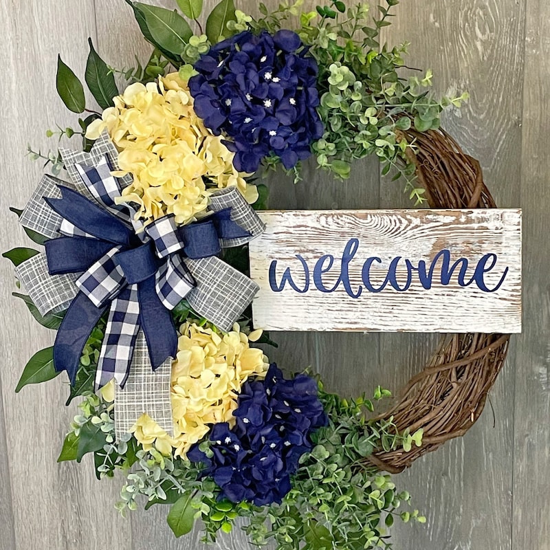Front Door Wreaths Spring Summer - Etsy