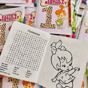 Pebbles Flintstones Theme Mini Coloring Books | Pebbles Flintstones ...